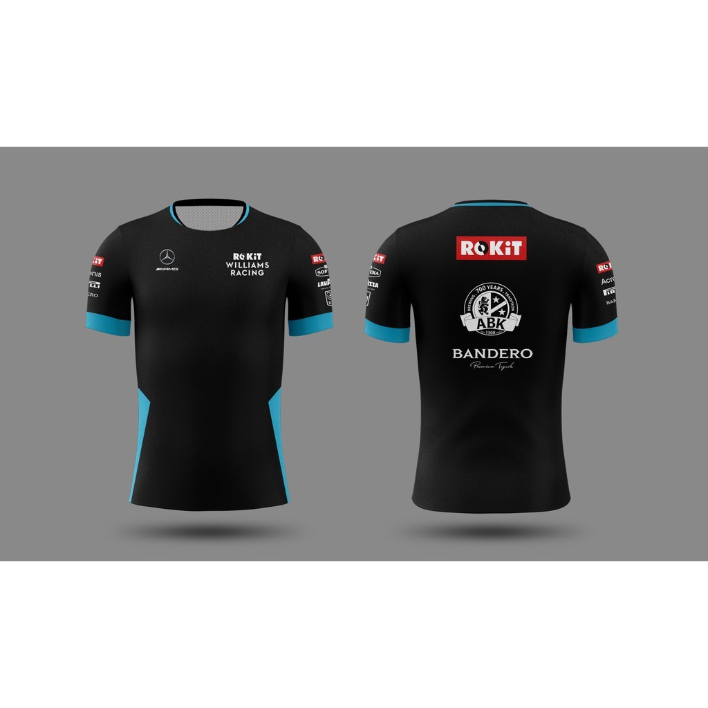 2022 F1 Williams Rokit Racing Shirt Black - tvz519 - ThaiPick