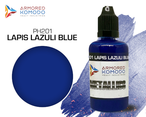 Lapiz Lazuli Blue PH201 50ml Armored Komodo Metallic Pearl Airbrush ...