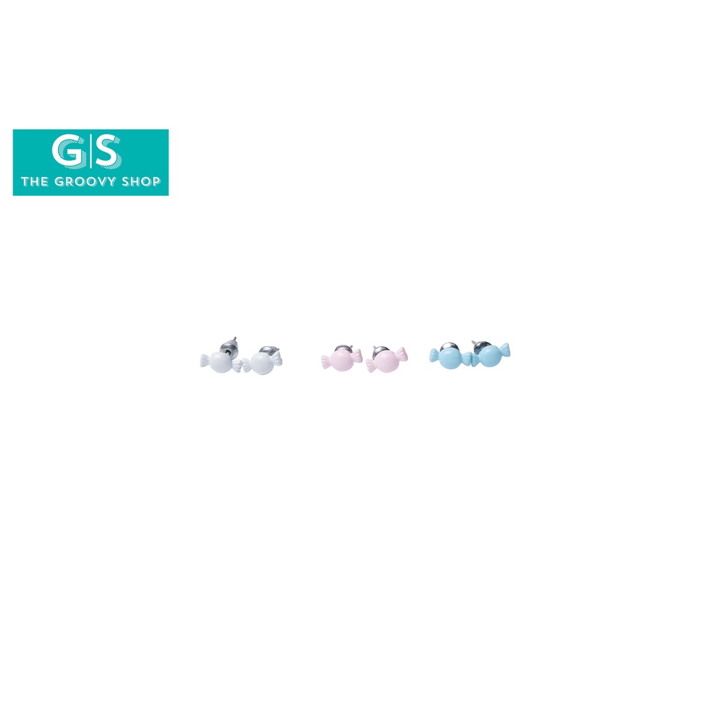 Ultimate Collection 3 Pairs Stud Earrings Cute Pastel Candy Design ...