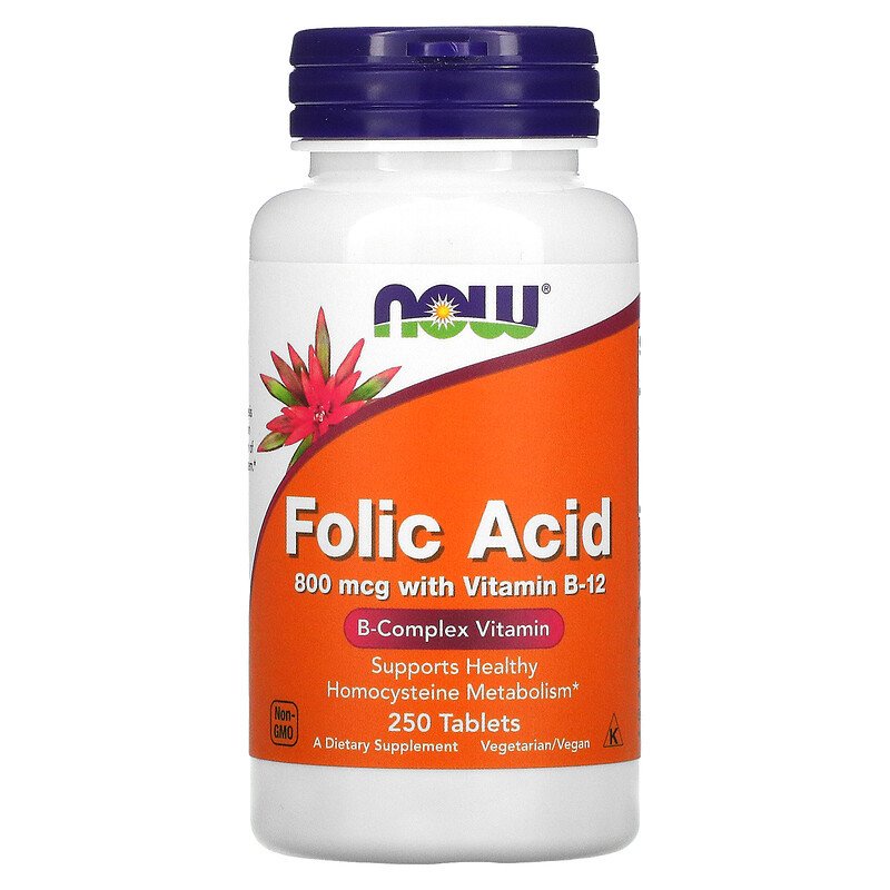 Now Foods, Folic Acid, 800 mcg, 250 Tablets | Lazada PH