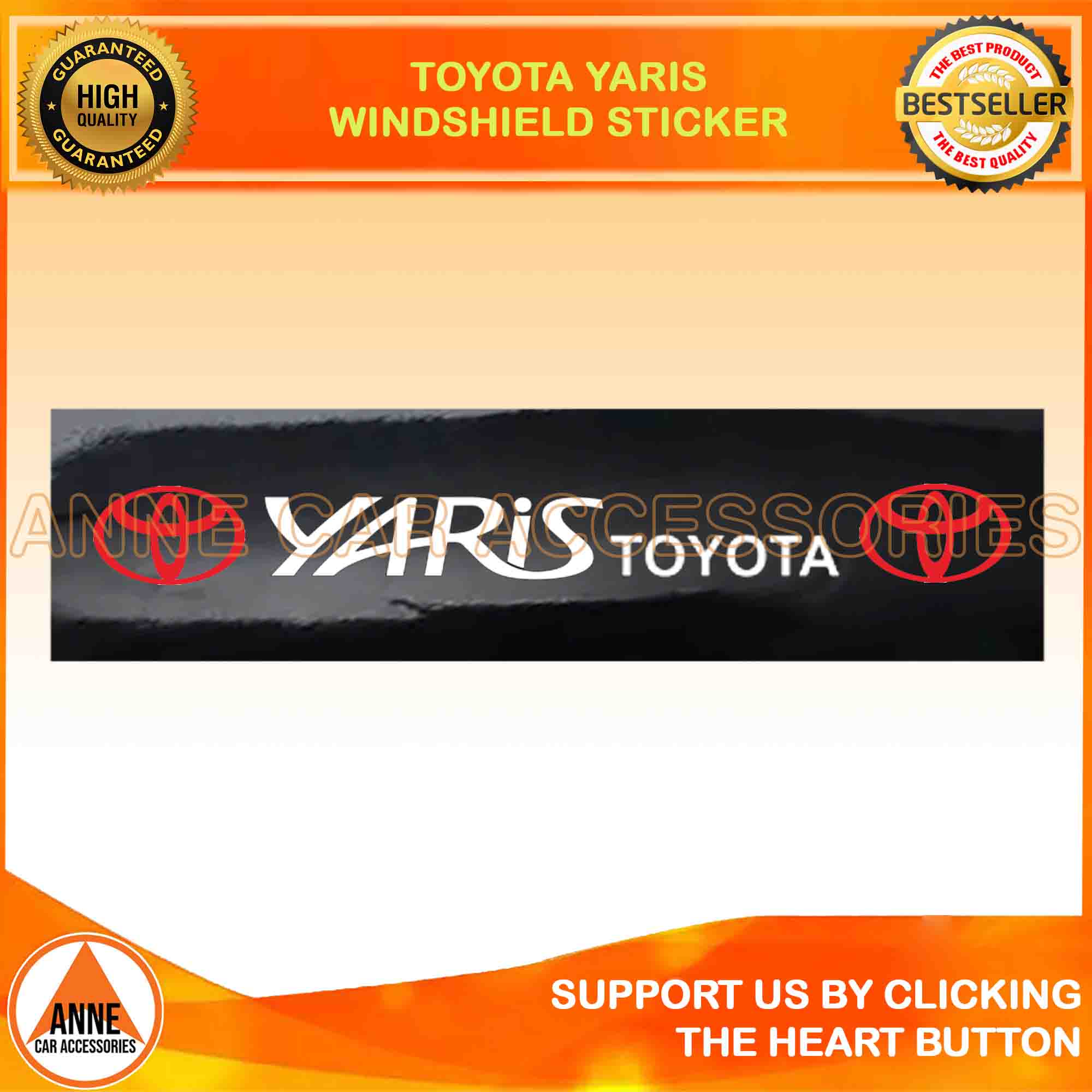 Universal Letter Reflective Front Rear Windshield Decal Car Styling ...