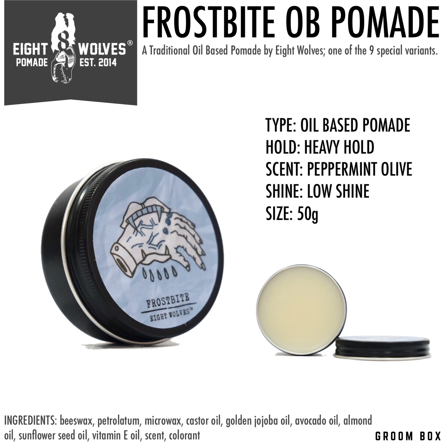 Eight Wolves Frost Bite Oil Based Pomade | Lazada PH