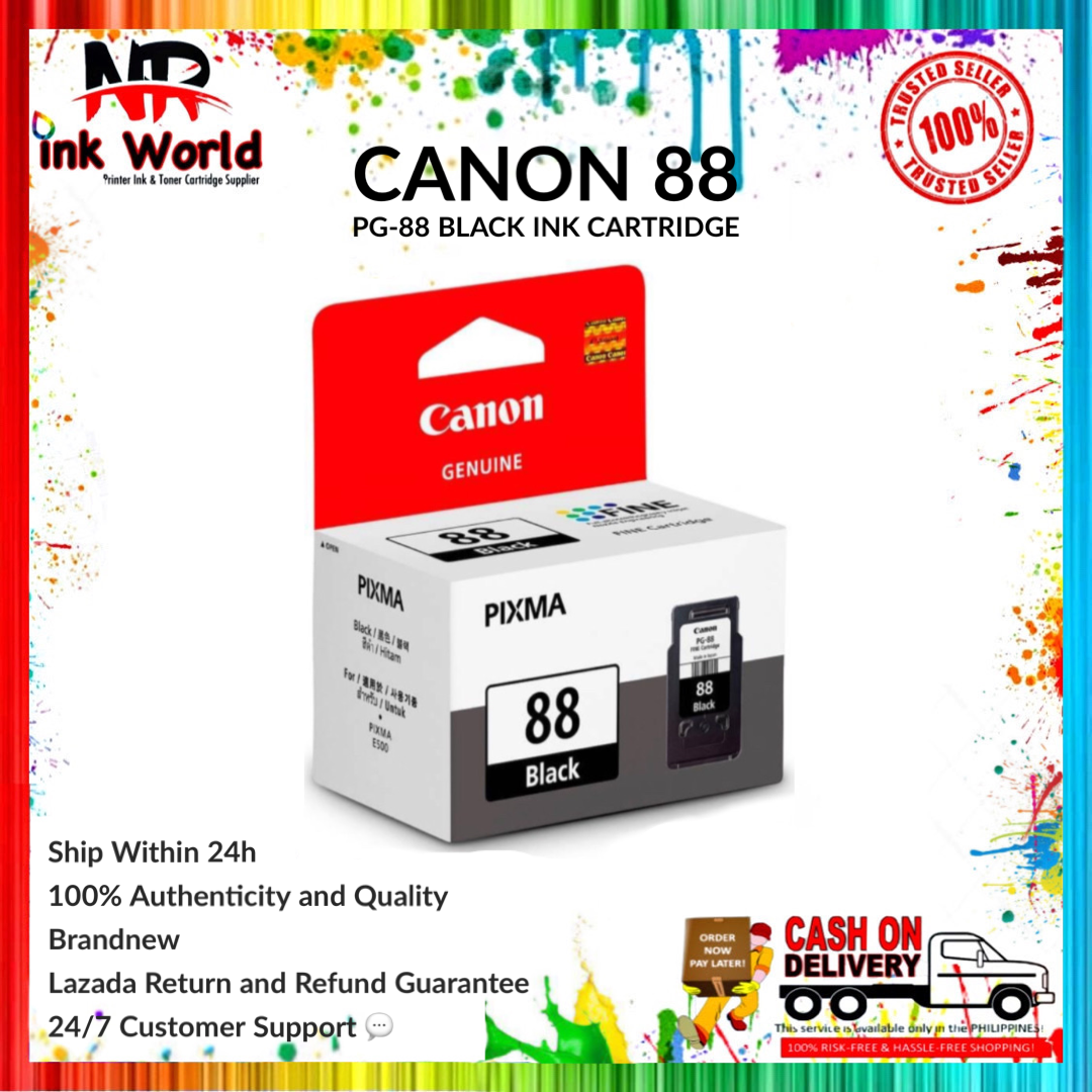 Canon Pixma 88 PG-88 Black Original Ink Cartridge | Lazada PH