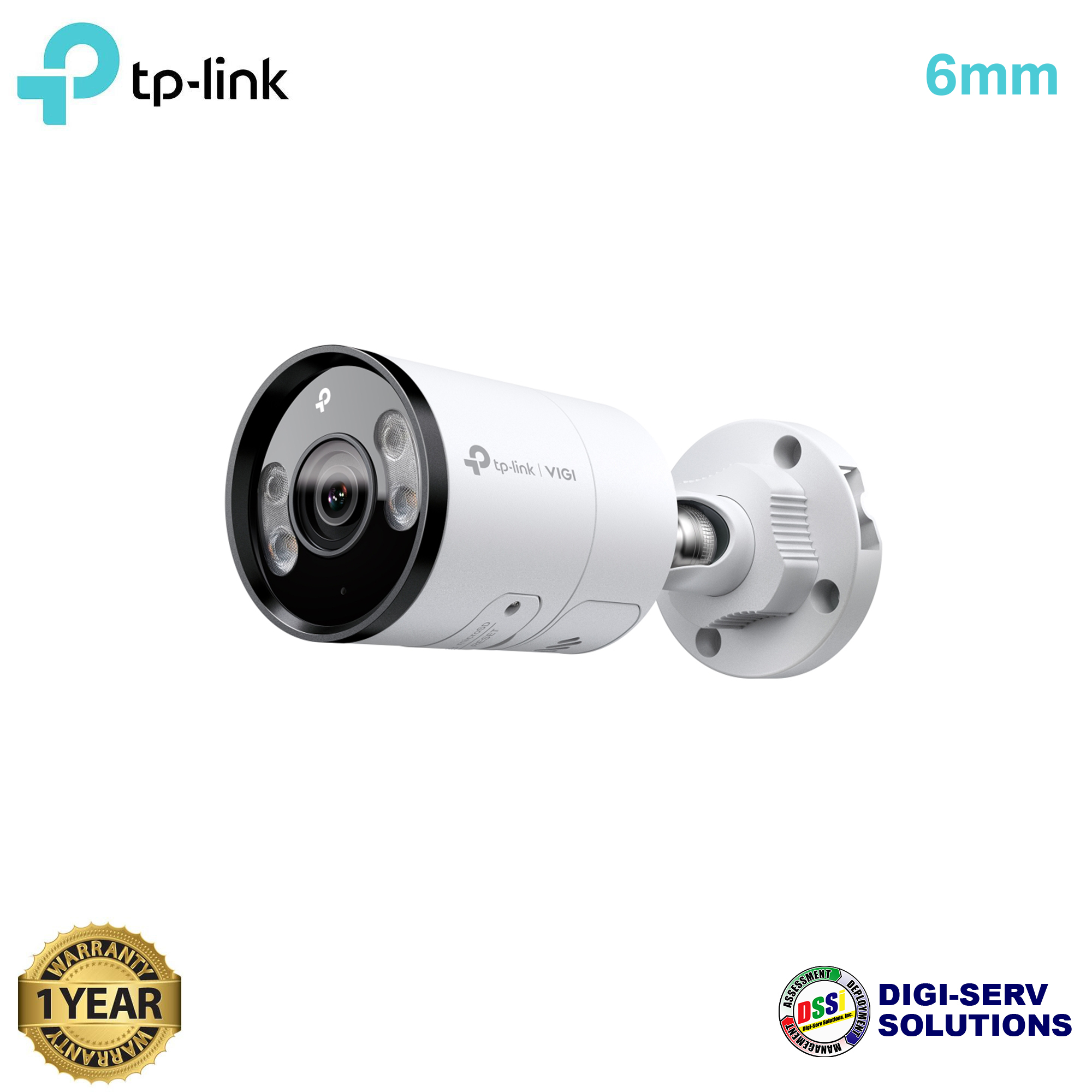 TP-Link VIGI C345 (2.8/4/6mm) 4MP Outdoor Full-Color Bullet Network ...