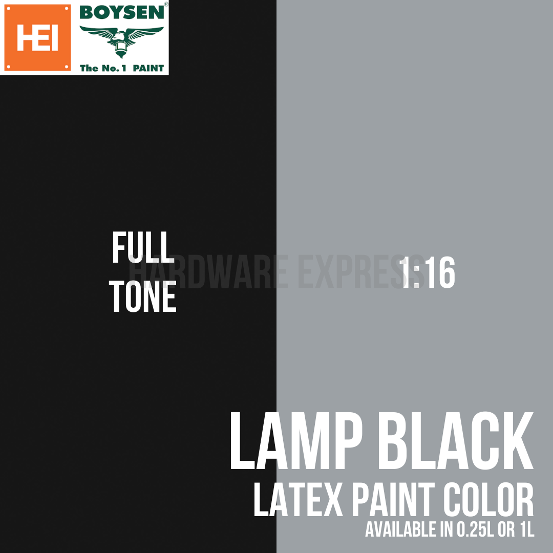 Boysen Latex Paint Color (Lamp Black, Thalo Green, Thalo Blue, Burnt ...