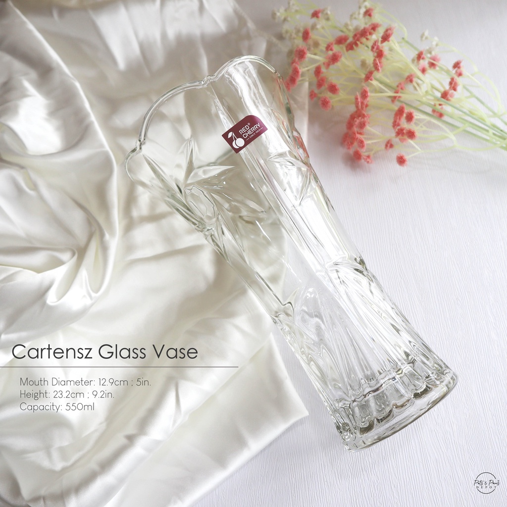 Red Cherry Glass Flower Vase | Lazada PH