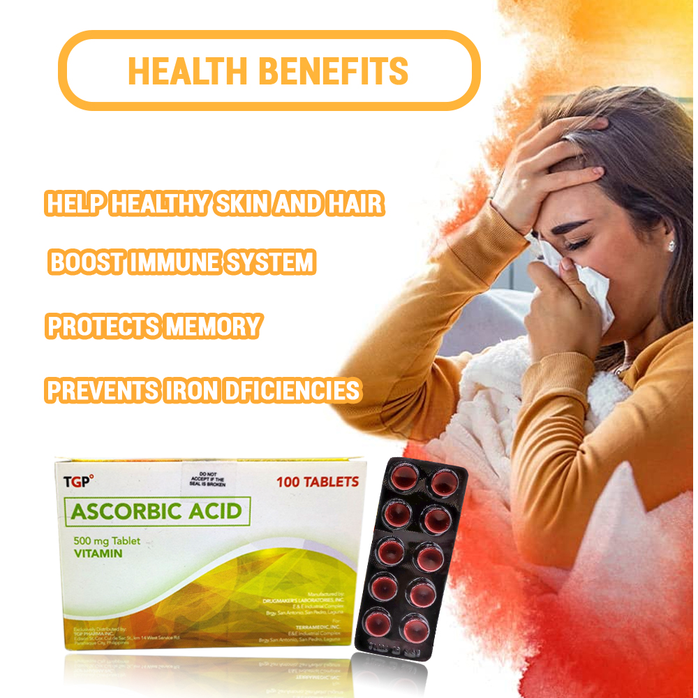 1 Box Ascorbic Acid Vitamin ( Vitamin C) Tablet 500mg 100 Tablet[ by ...
