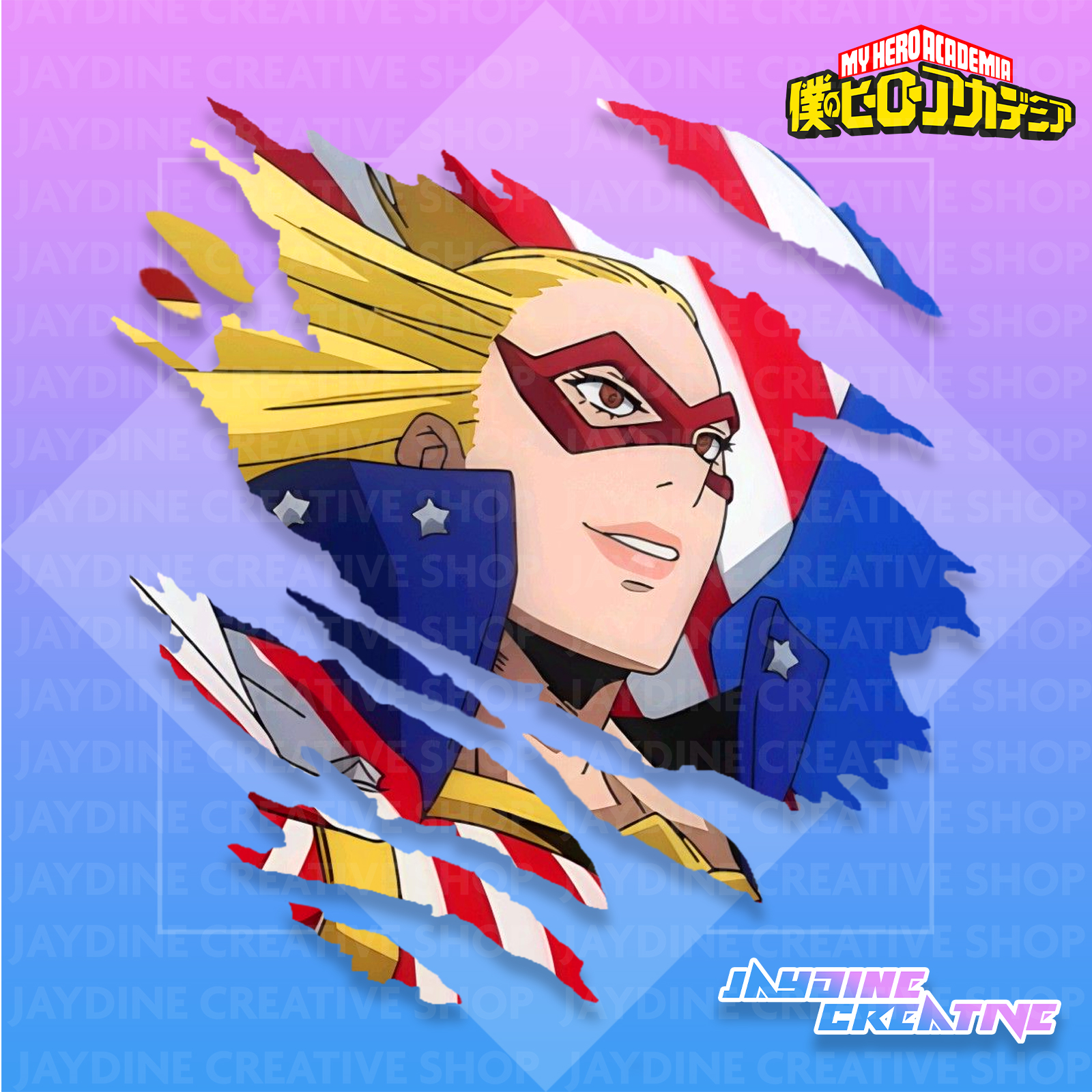 Jaydine Creative : My Hero Academia - Anime (Scratch Design Sticker ...