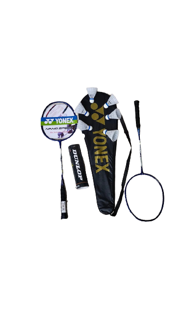 1 PAIRS YONEX BADMINTON DOUBLE W/OUT-J RACKET RANDOM DESIGN WITH YELLOW ...