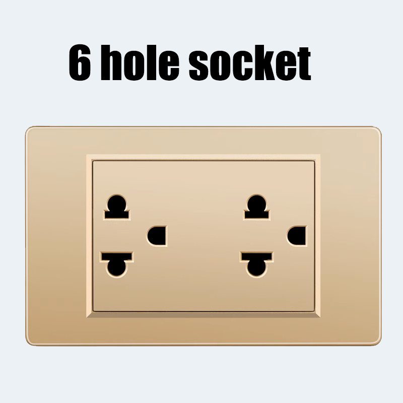 Switch Socket Universal Wall Socket Outlet 118 Type Electrical Switch ...