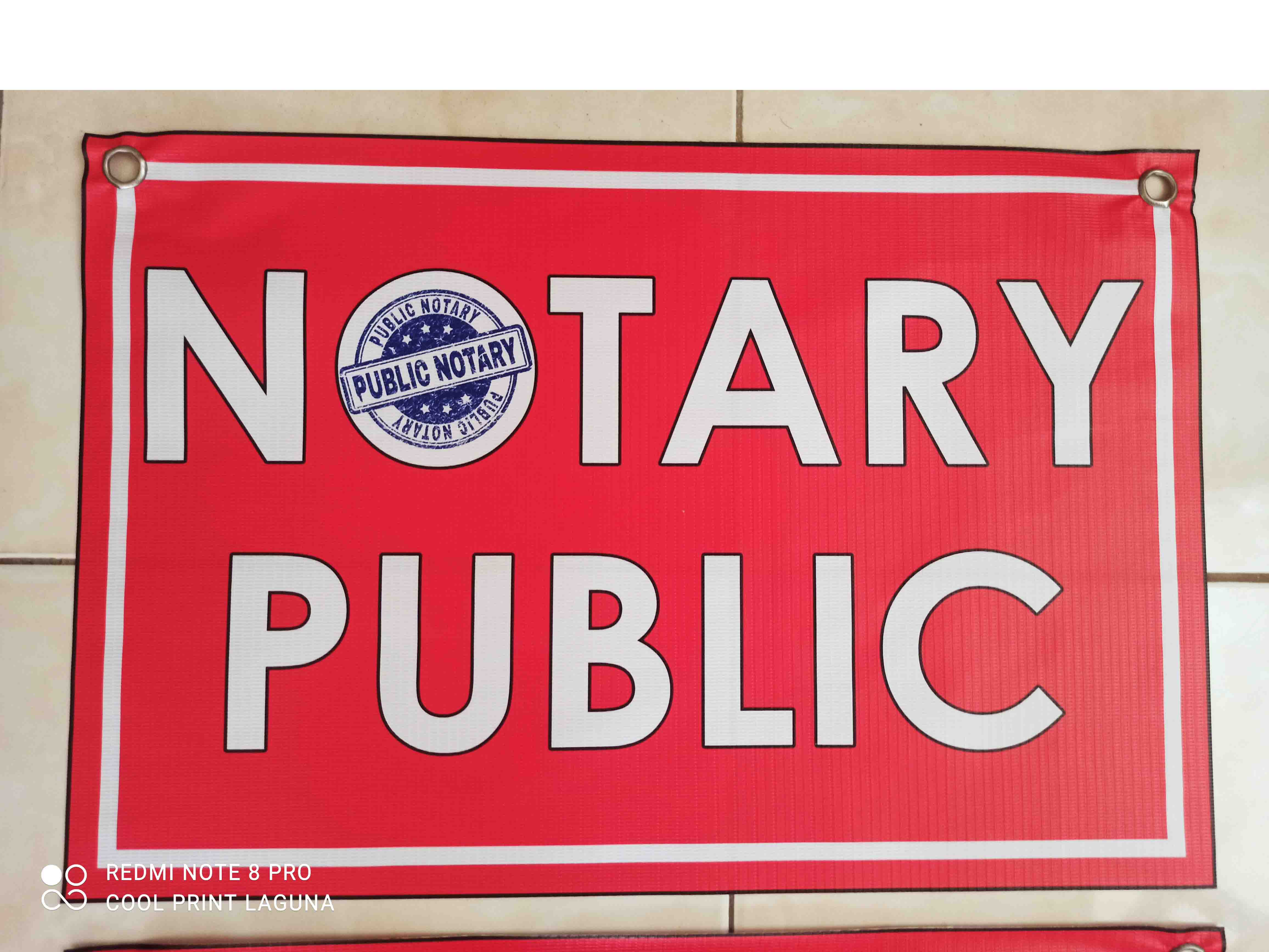 Notary Public Sign Tarpaulin Wall Sign | Lazada PH