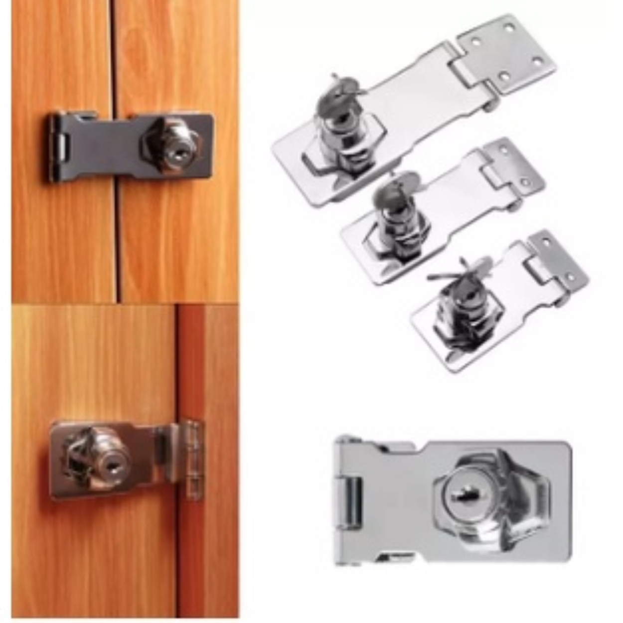 Keyed Hasp Lock Stainless Steel Large Keyed Hasp Lock Locking Hasp for ...