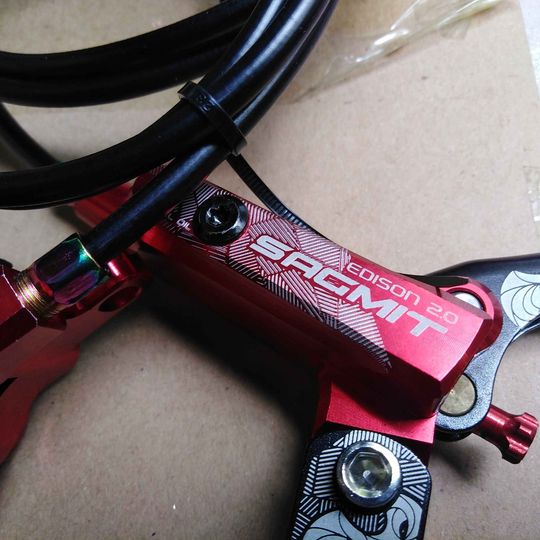 Hydraulic Brake set Sagmit Edison 2.0 with Ice tech cooling pad . Alloy ...