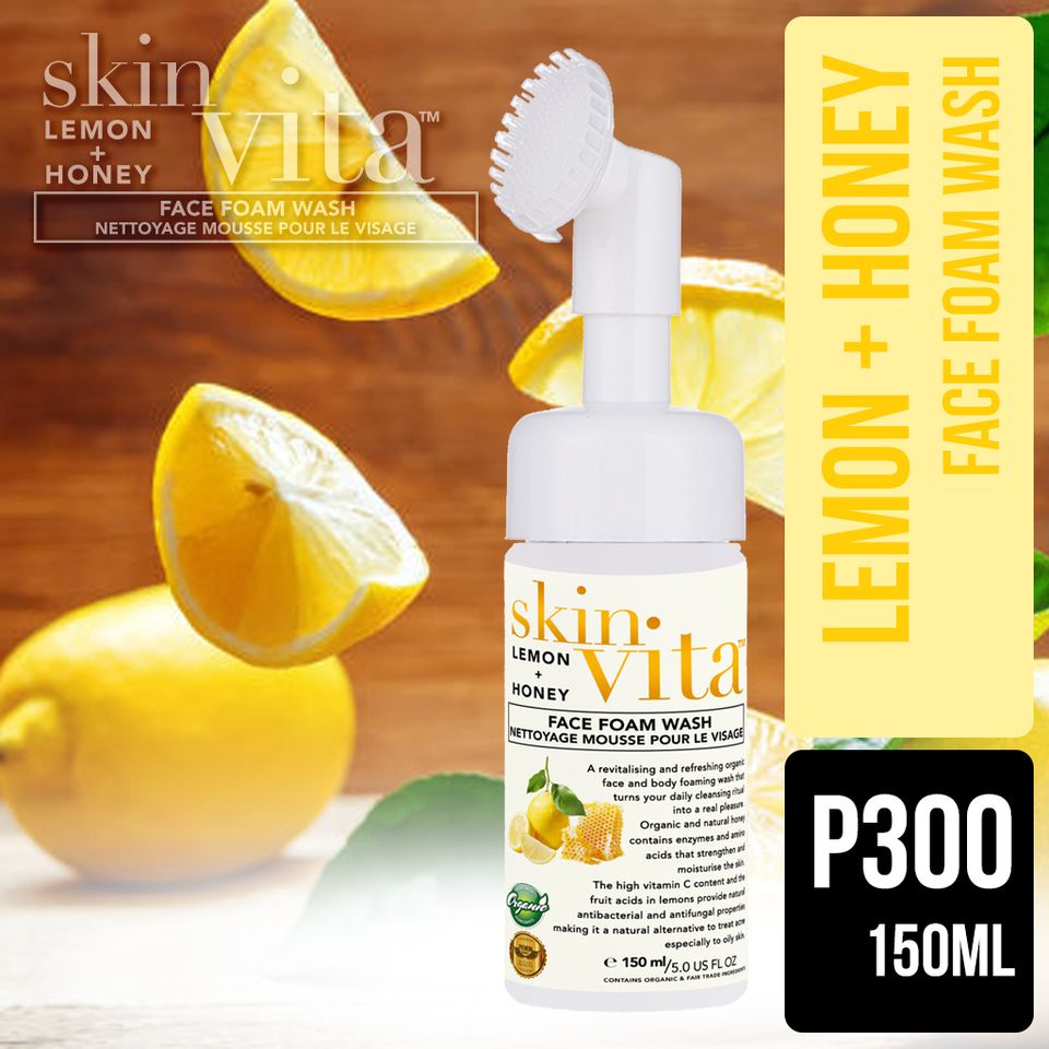 VITA: Skin Vita Lemon + Honey Foam Wash 150 mL | Lazada PH