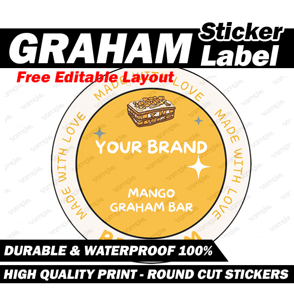 STICKER LABEL FOR MANGO GRAHAM BAR 50PCS. | Lazada PH