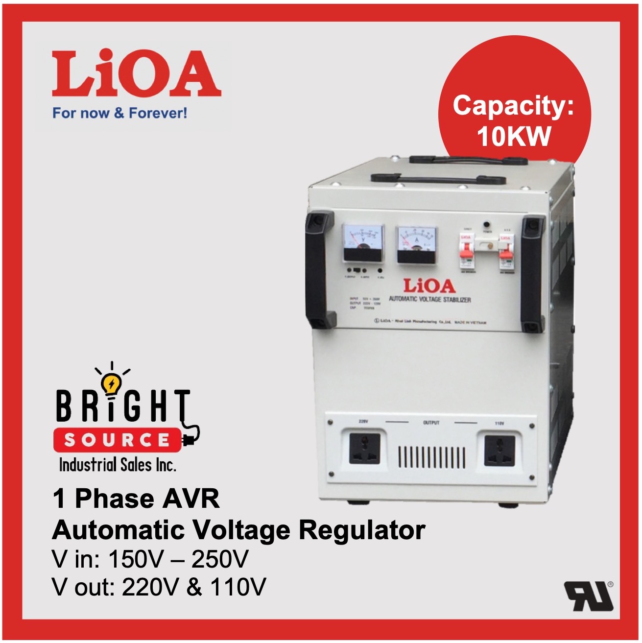 AVR 10000W AVR 10KW LiOA Automatic Voltage Regulator 10000W SH-10000 II ...