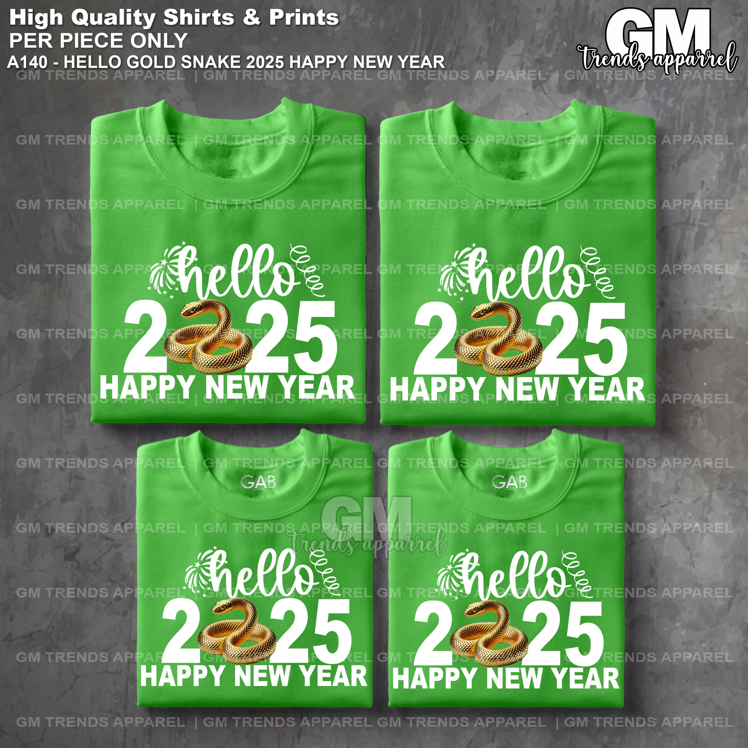 GM Trends Apparel - A140 | 2025 T-shirts for Family T-shirts Outfit for ...