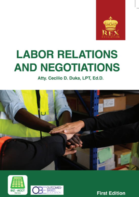 Labor Relations and Negotiations (2024 Edition) by Atty. Cecilio Duka ...