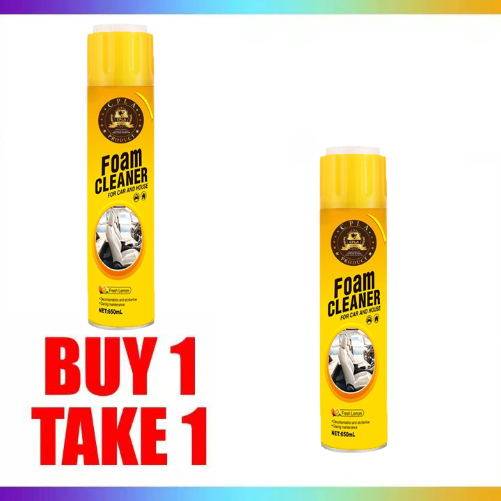BUY 1 TAKE 1 MultiFunctional Foam Cleaner Spray 650ML Spray To Clean ...
