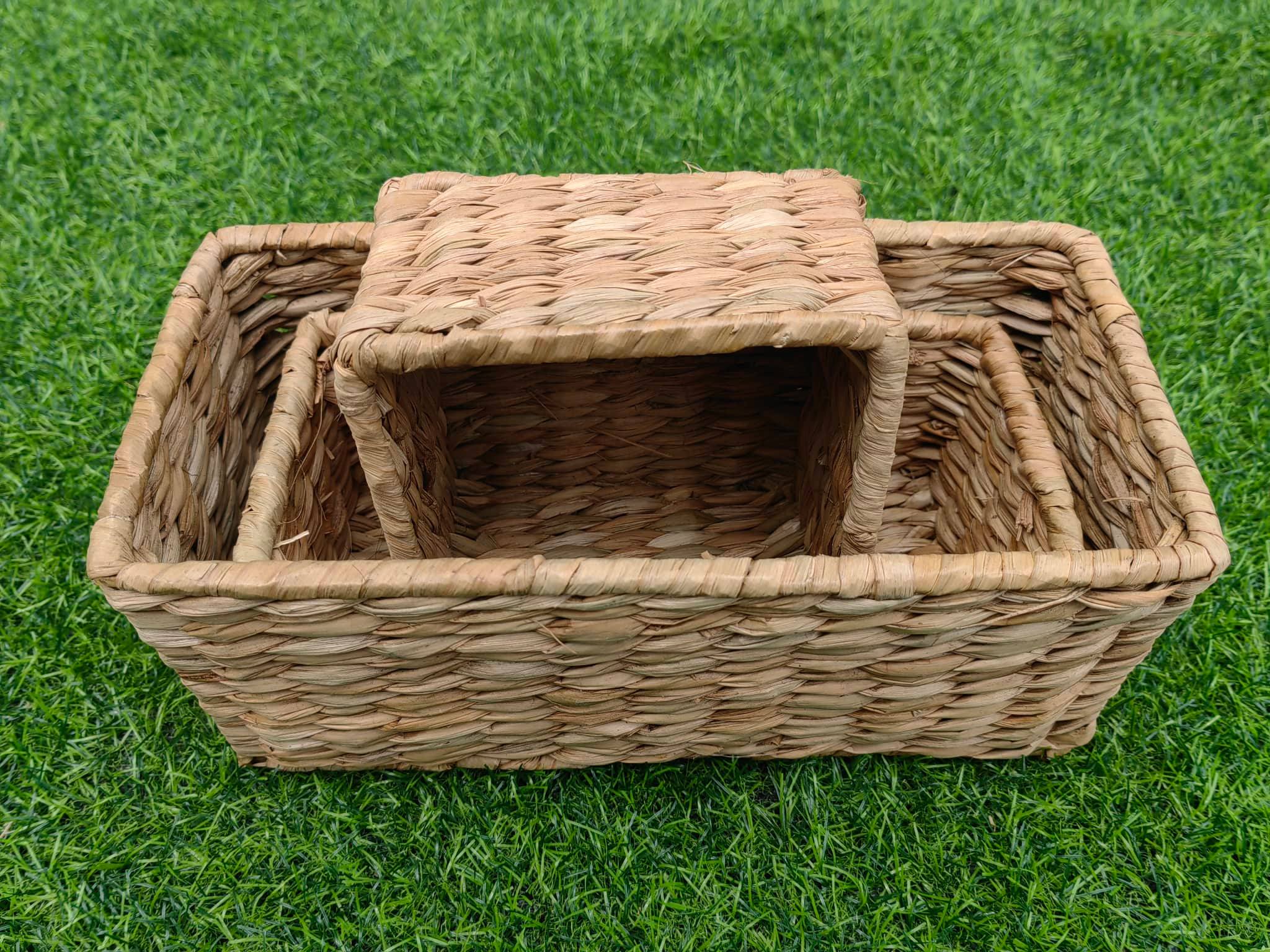 Native Abaca Basket Tissue Box Bathroom Organizer Native Storage Basket ...