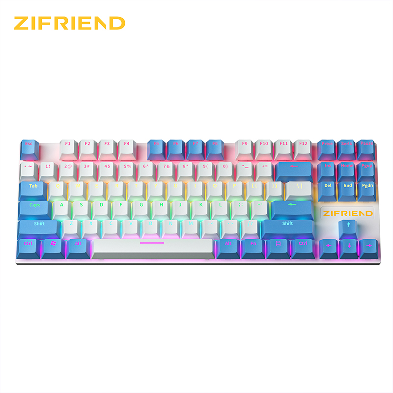 ZIFRIEND KY400 87 keys Mechanical Keyboard Wired Blue Switch/Red Switch ...