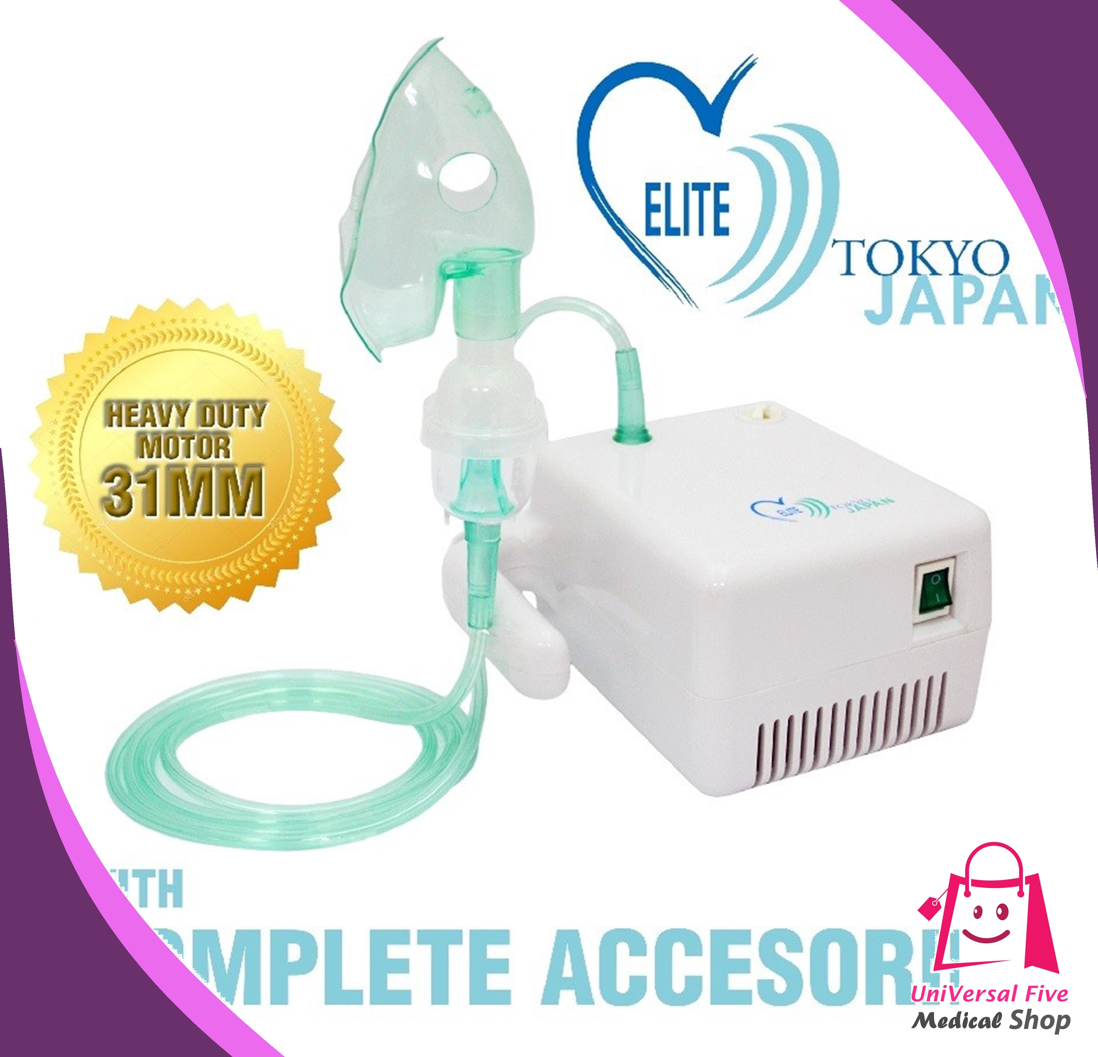 Nebulizer Compressor Tokyo Elite Compact Nebulizer for Pedia and Adult ...