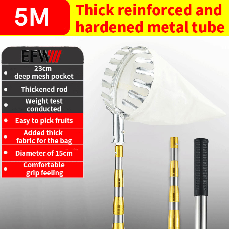 [Ready Stock]Fruit picker Fruit picker with adjustable long pole ...