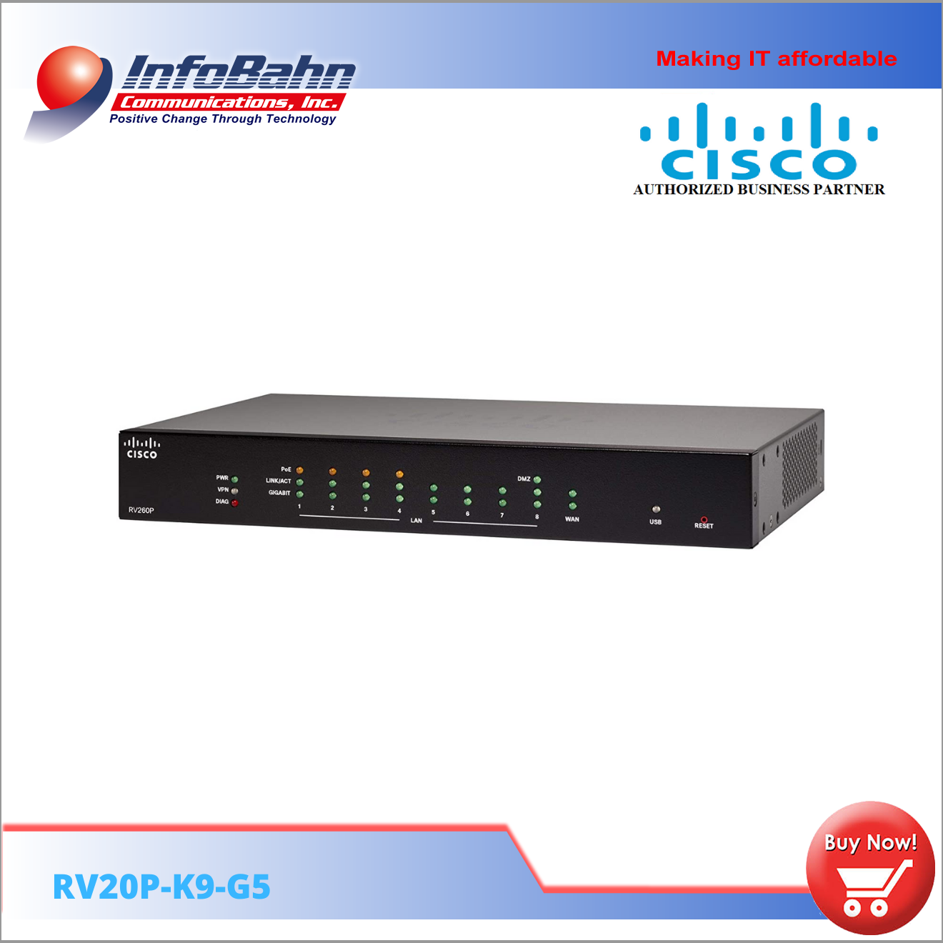 Cisco RV260P VPN Router with PoE (RV260P-K9-G5) Infobahn | Lazada PH