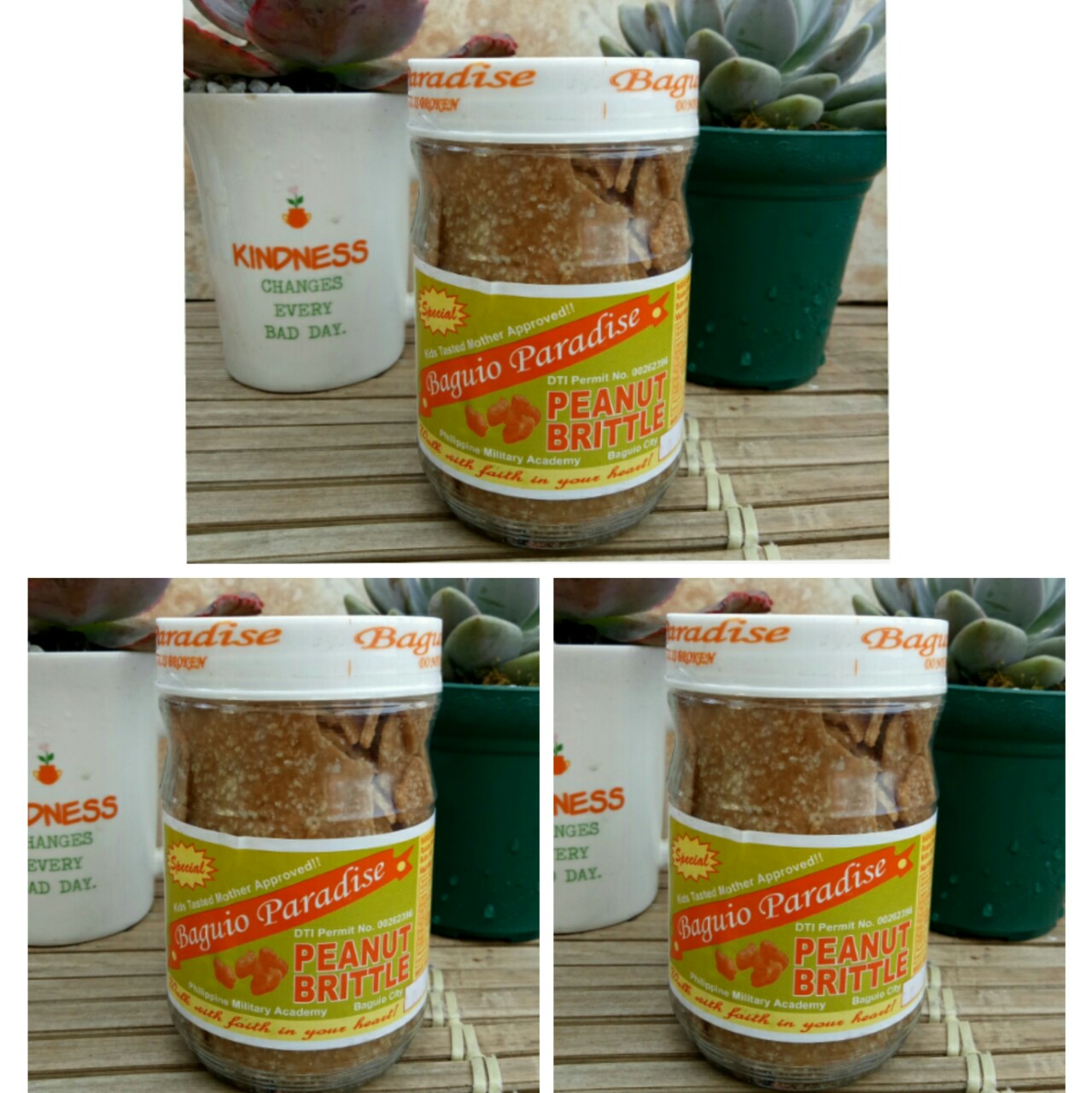 3 pcs Baguio Paradise Peanut Brittle, Baguio Pasalubong, Baguio ...