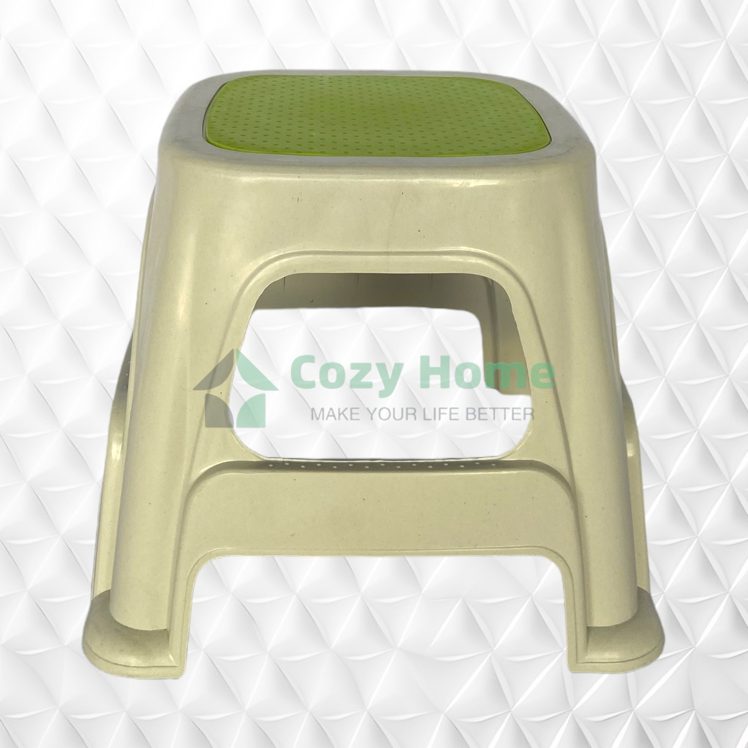 Uniglobal Minimalist Household White Mini Plastic Kiddie Stool Picnic ...