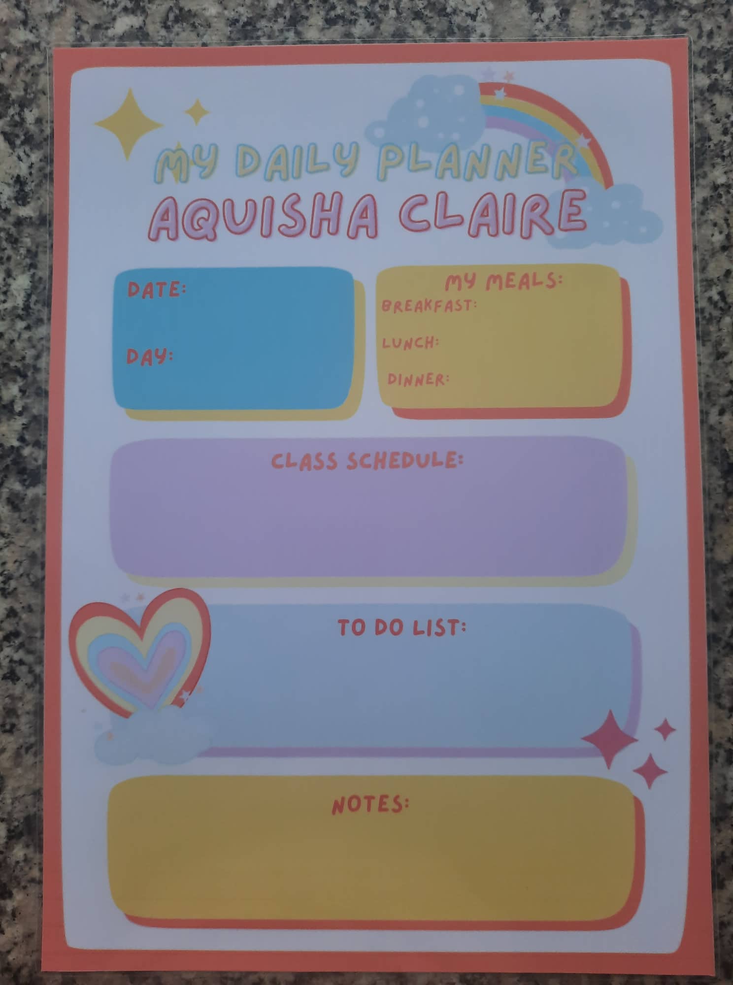 Laminated Reusable Daily Planner for Kids | Lazada PH