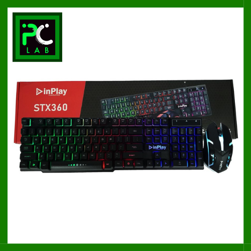 InPlay STX360 Rainbow Backlit Gaming Keyboard and Mouse | Lazada PH