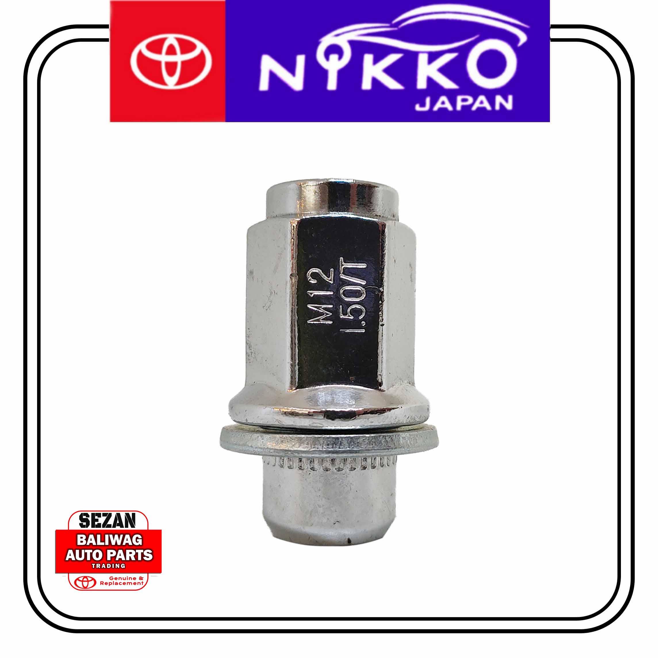 NIKKO JAPAN WHEEL LUG STUD NUT UNIVERSAL 90942-01058 | Lazada PH