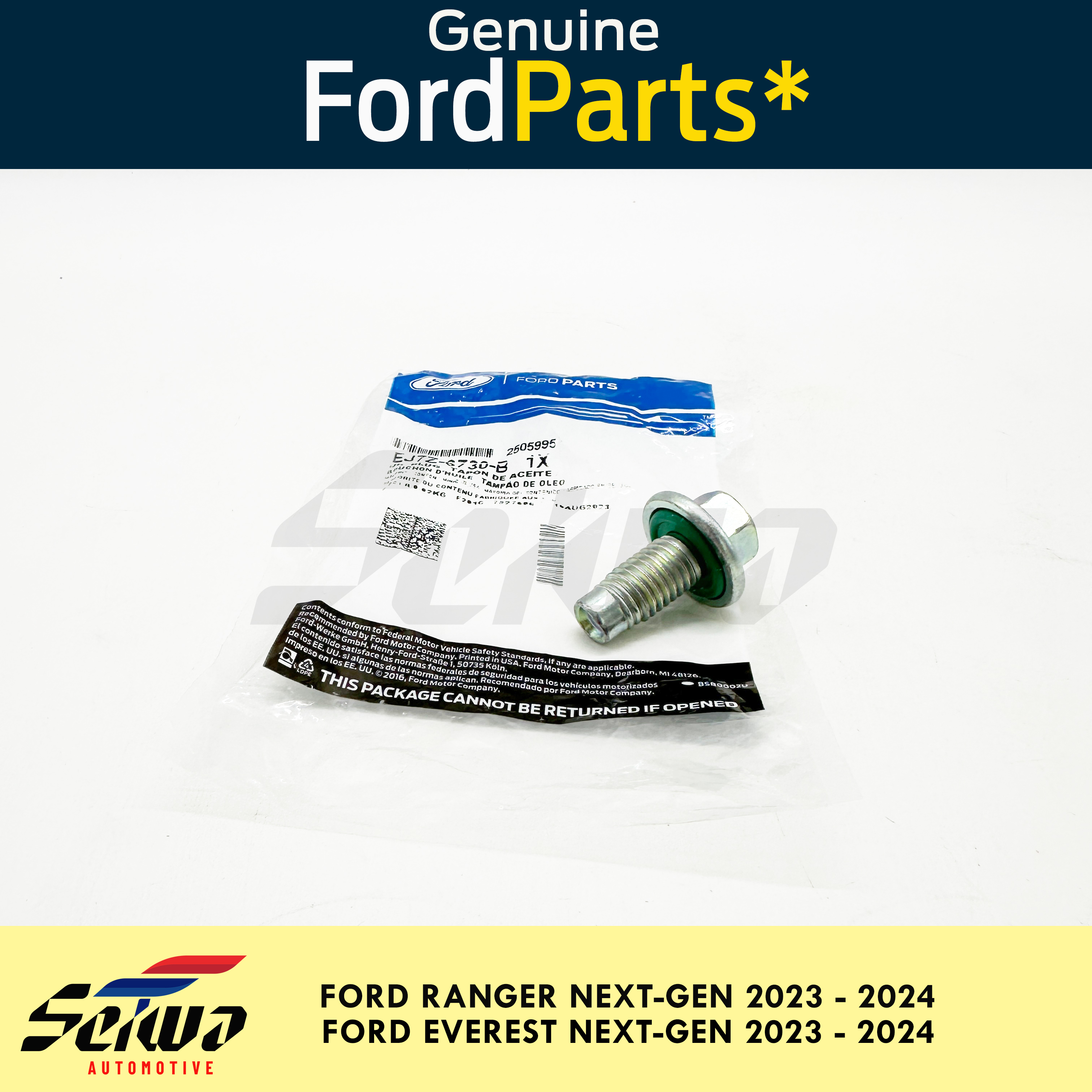 [NEXT-GEN 2023 - 2024] Ford Ranger Drain Plug (Engine Oil) - [NEXT-GEN ...