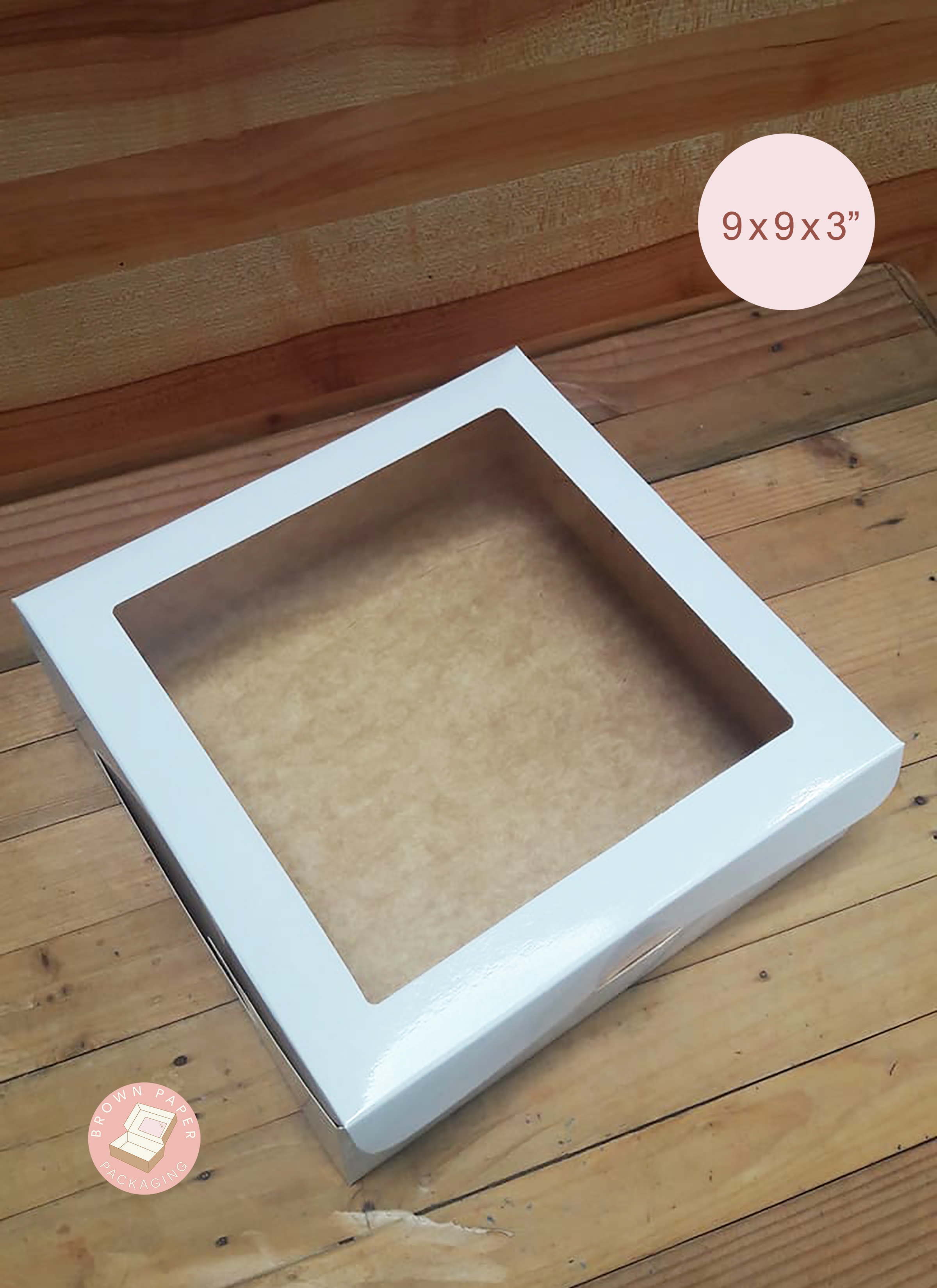 9x9x3 Reversible Pastry Box with window | Lazada PH
