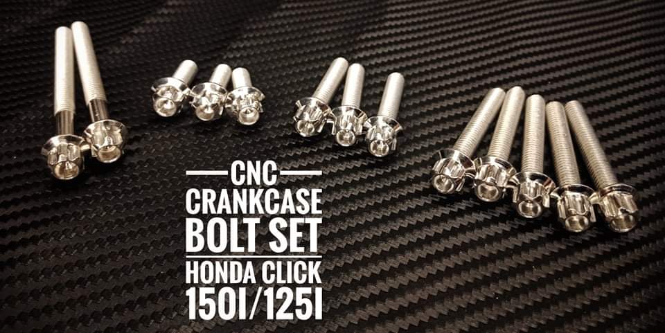 NEW CNC CRANKCASE BOLTS SET FOR HONDA CLICK 125i/150i (THAILAND ...