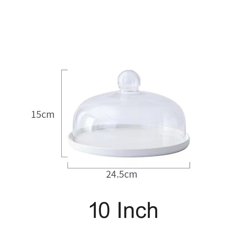 Kitchen Plus Ceramic Cake Dome with Glass Lid | Lazada PH