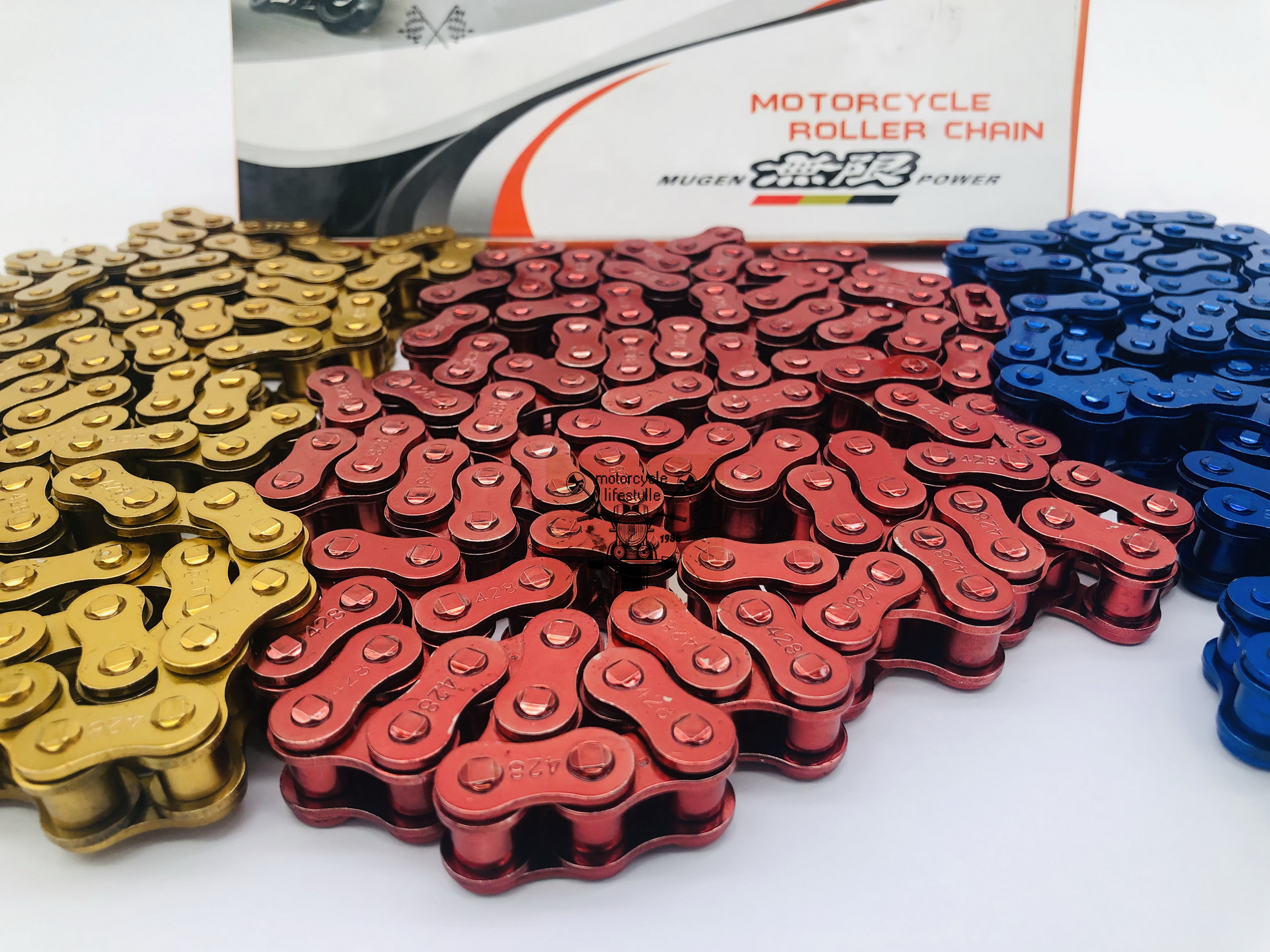 Mugen CNC Motorcycle Chain 428-120L(Color) | Lazada PH