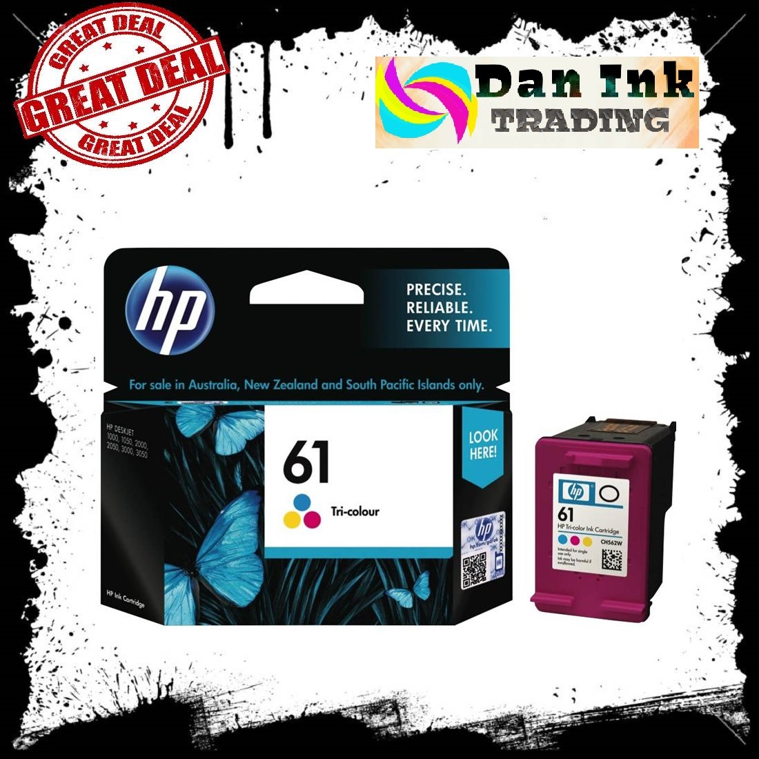 HP 61 Tri-color Original Ink Cartridge | Lazada PH