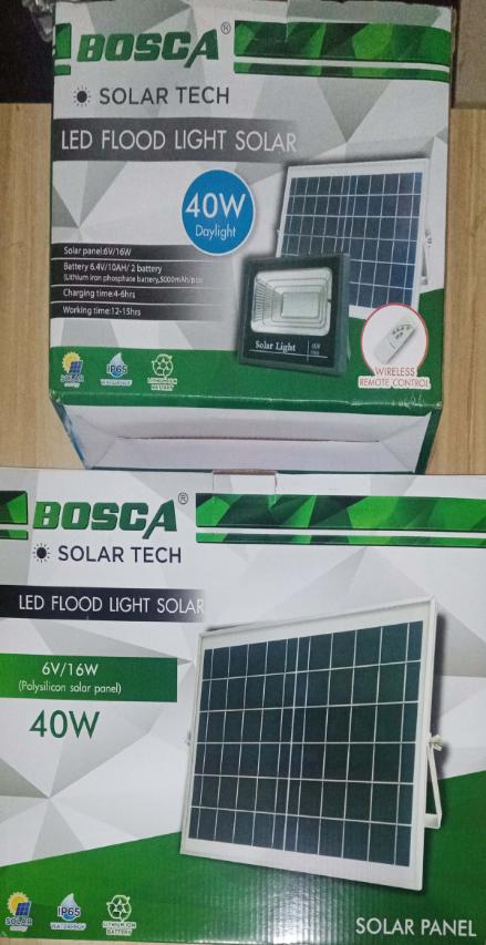 Solar Light Bosca 10 Watts/40 watts IP65 LED flood light | Lazada PH