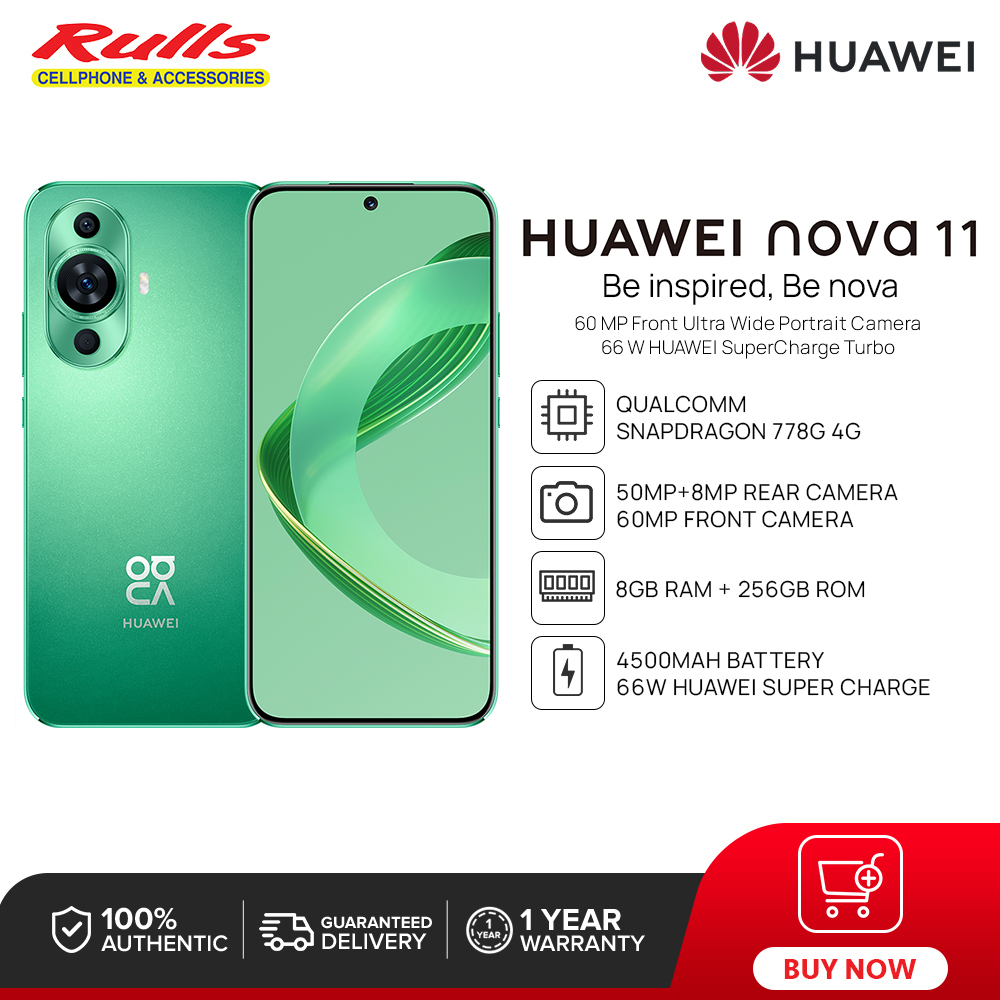HUAWEI Nova 11 Smartphone | 8GB RAM + 256GB ROM | Snapdragon 778G | 6.7” 120Hz FHD+ OLED Display ...
