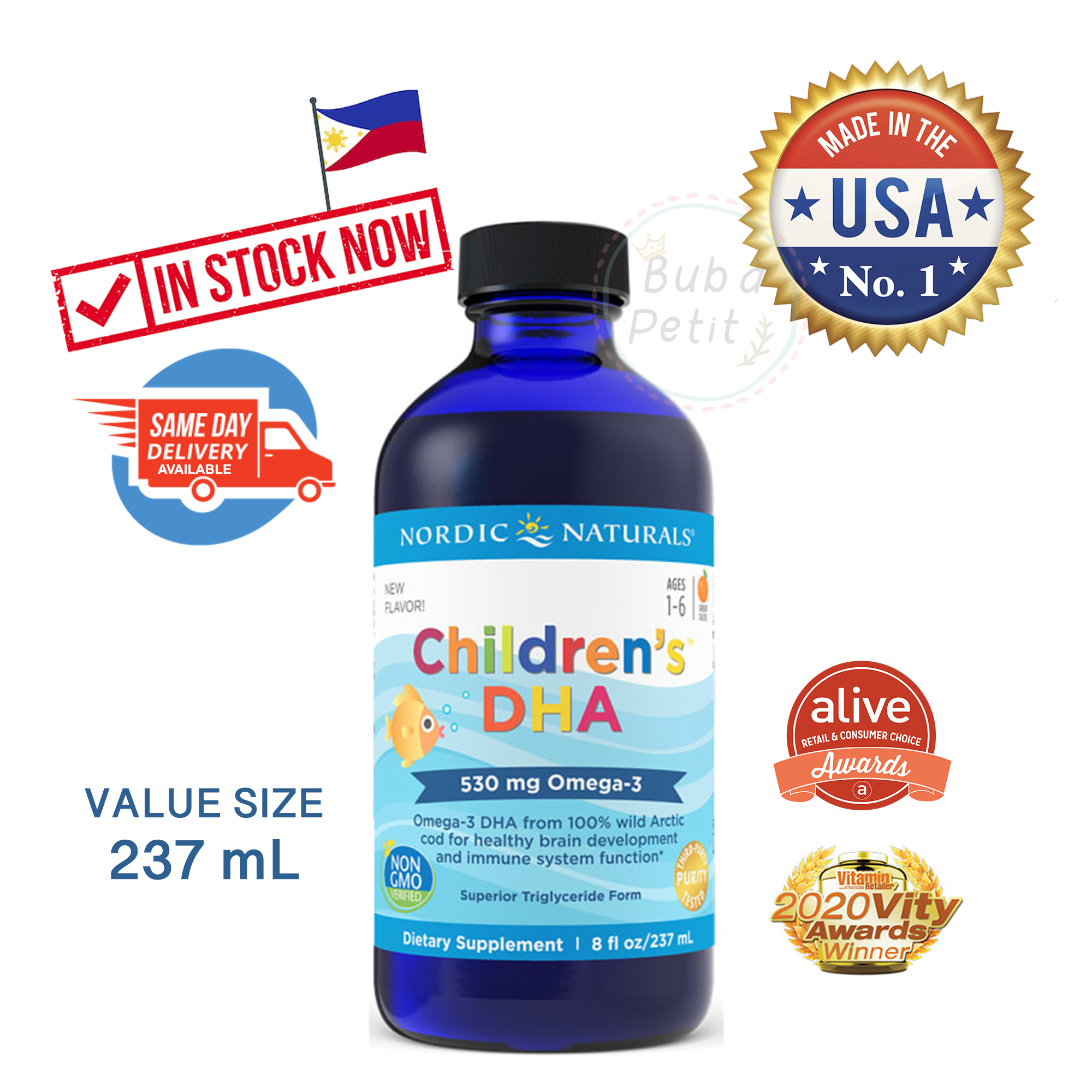 Nordic Naturals Children's DHA Liquid - Omega-3 DHA Fish Oil Supplement ...