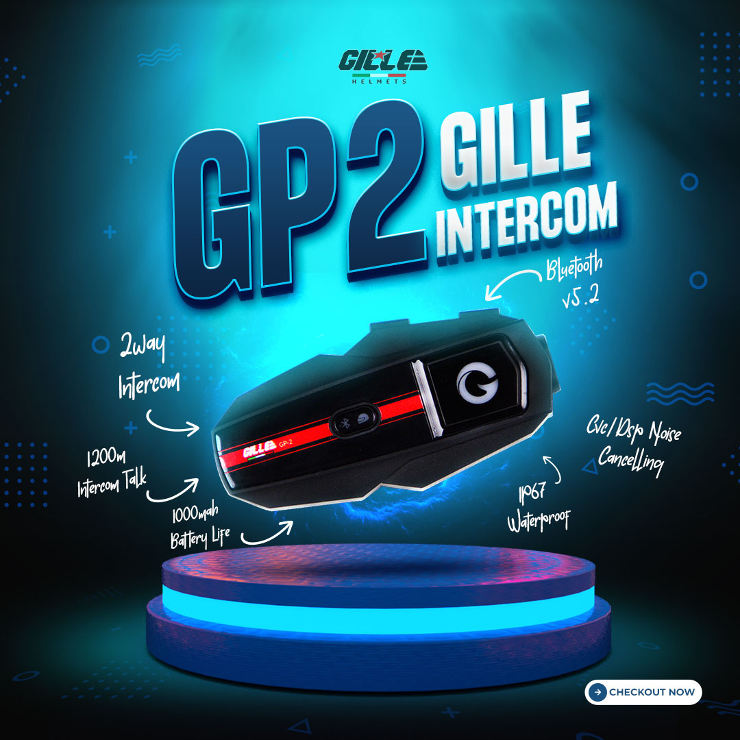 Gille Gp2 2 Way Intercom Bluetooth For Motorcycle Helmet Lazada Ph