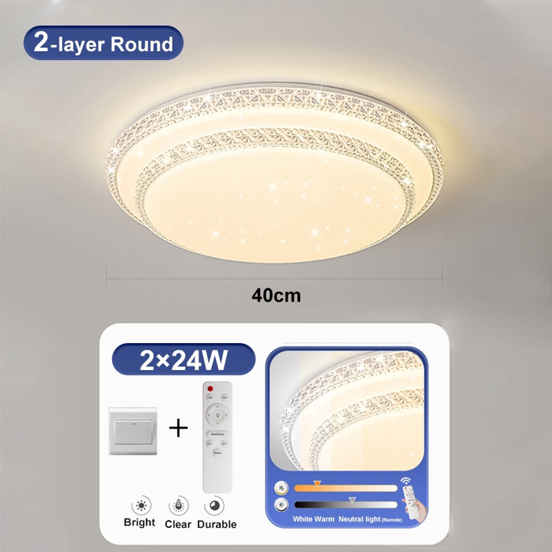 【Free shopping】LED ceiling light tri color indoor ceiling lamp nordic ...