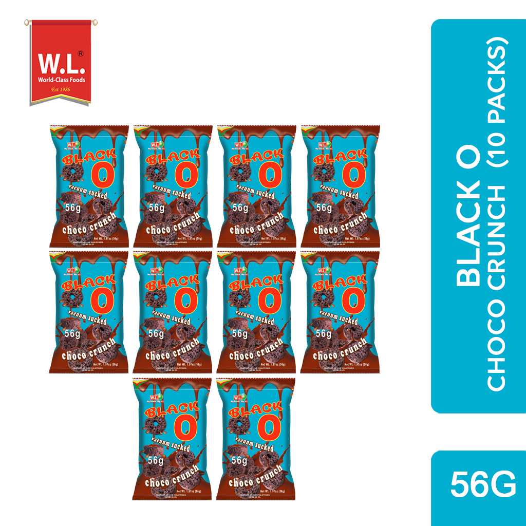 WL FOODS Black O Choco Crunch 56g x 10's | Lazada PH