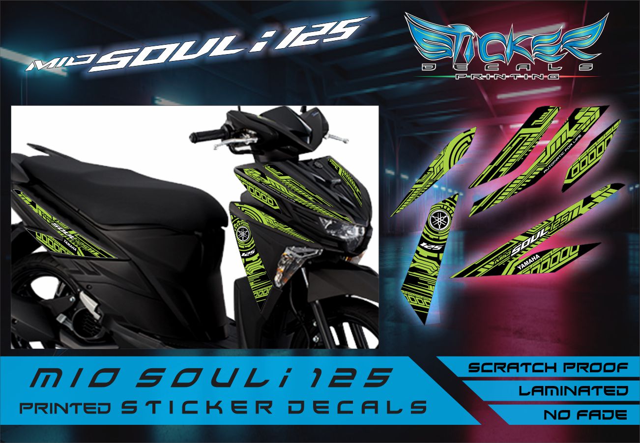 Soul i 125 Sticker Decals (Circuit) | Lazada PH