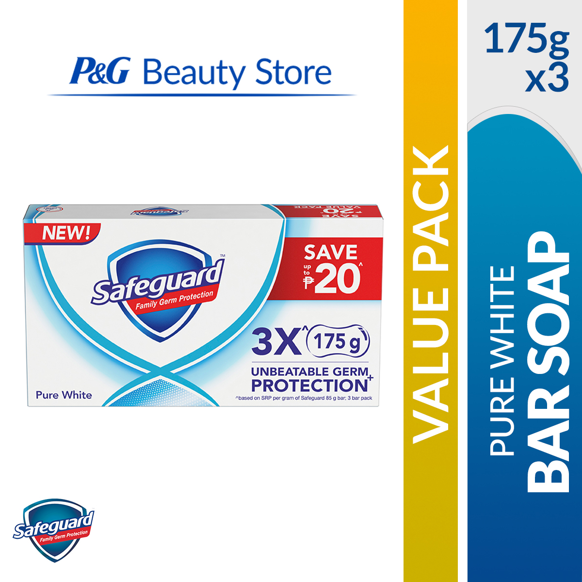 [VALUE PACK] Safeguard Pure White Bar Soap 175g | Lazada PH