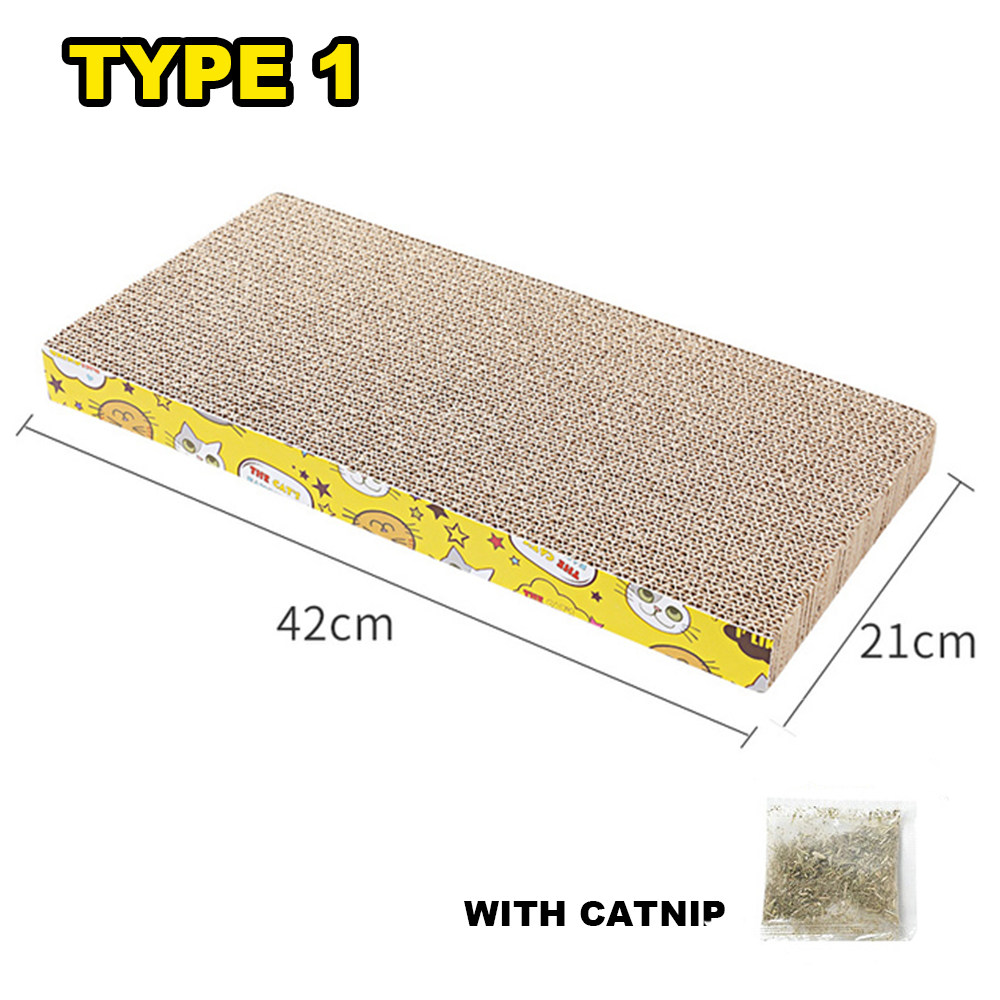 Pet Cat Scratcher Corrugated Scratch Cardboard Toy Scratch Pad ...
