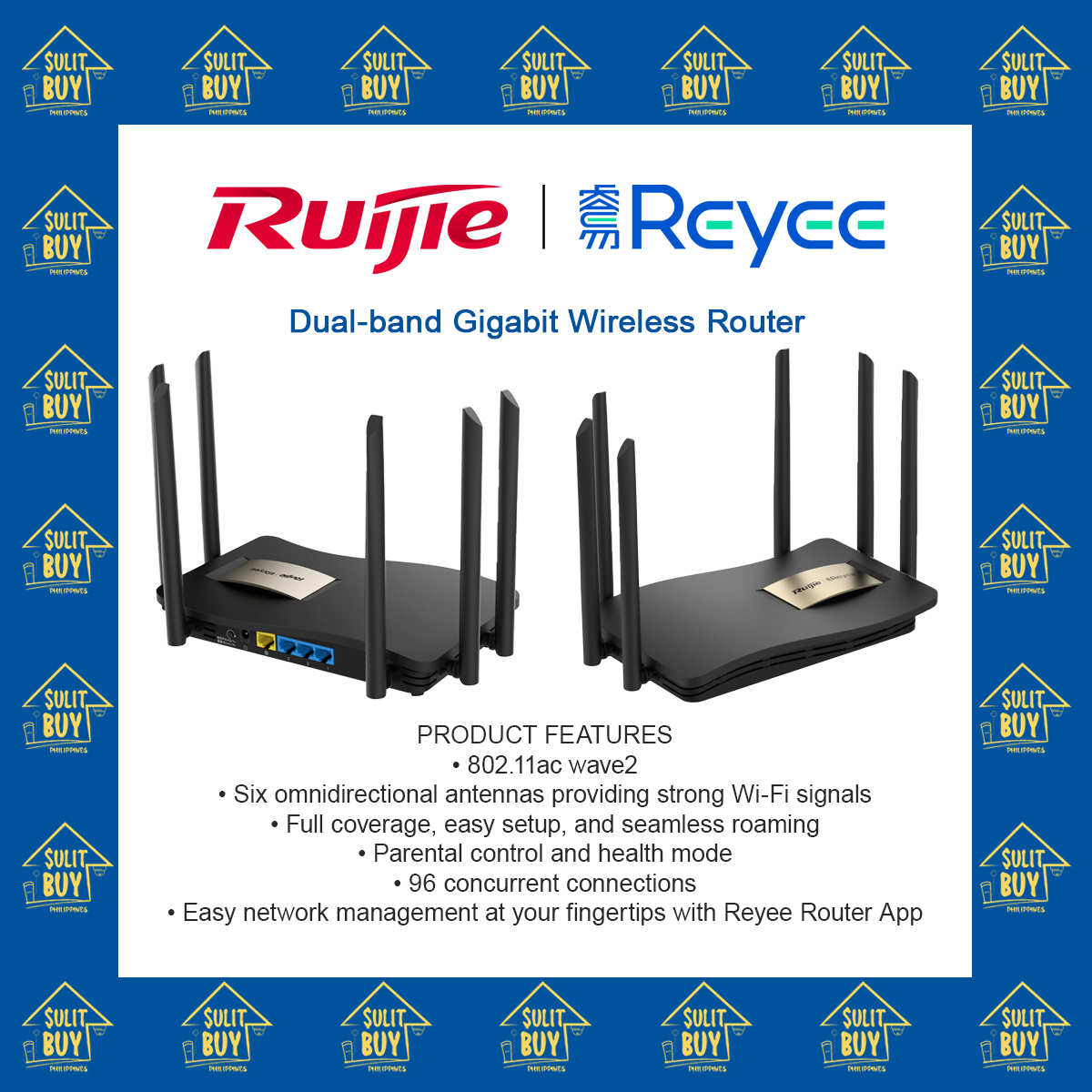 Ruijie | Reyee Dual-band Gigabit Wireless Router | Lazada PH