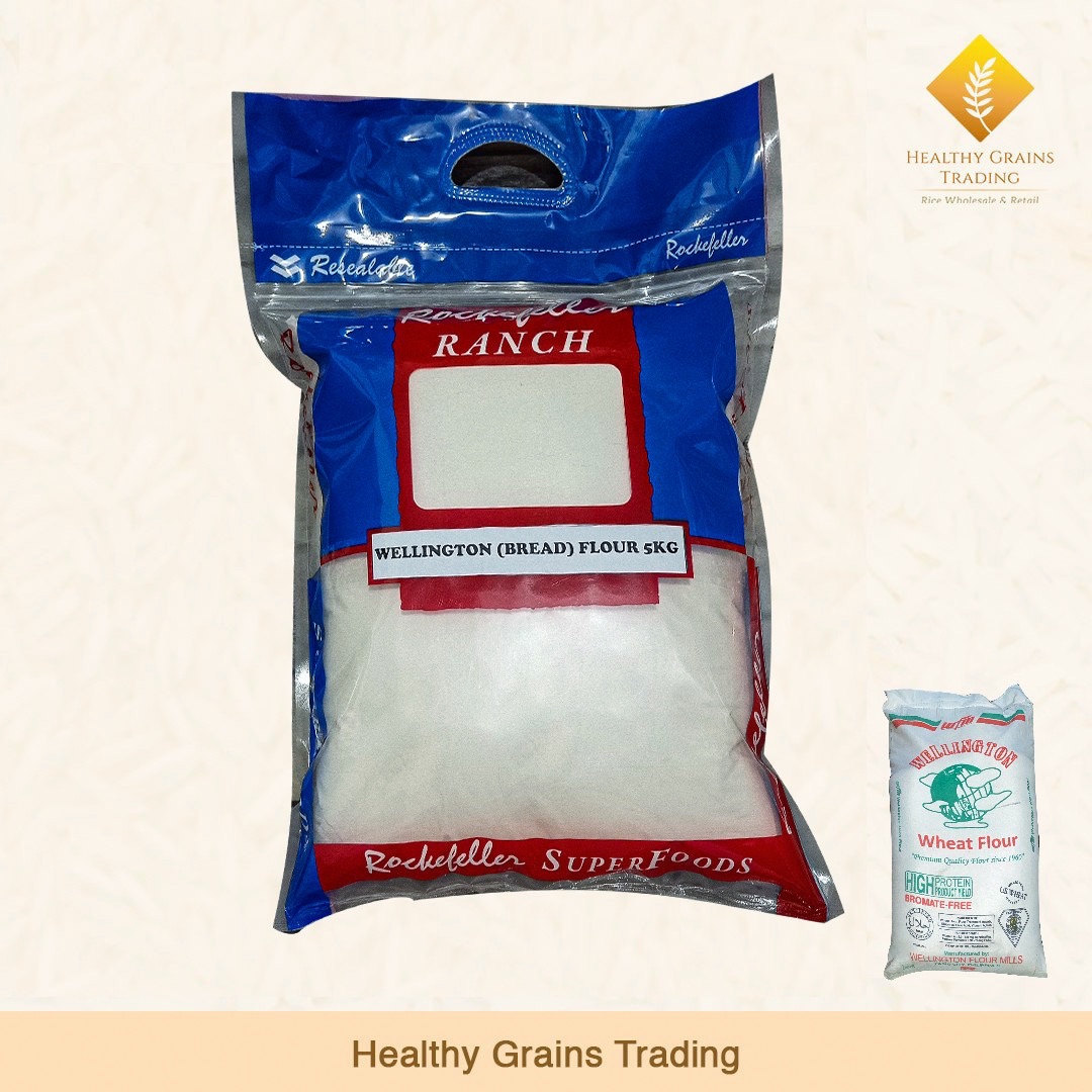 Wellington Wheat (Bread) Flour 5kg (First Class) in a Resealable ...